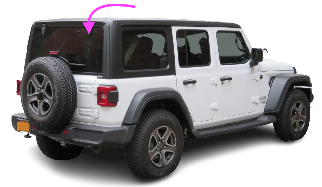 Fits: 2018-2023 Jeep Wrangler 2&4 Door Utility Back Glass Rear Window ...