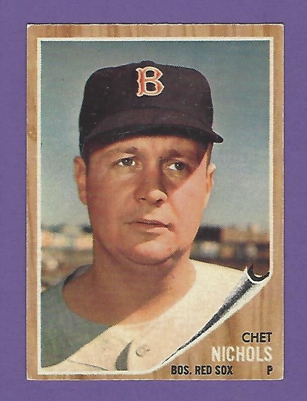 1962 Topps - #403 Chet Nichols - Boston Red Sox - Ex+ CENTERED | eBay