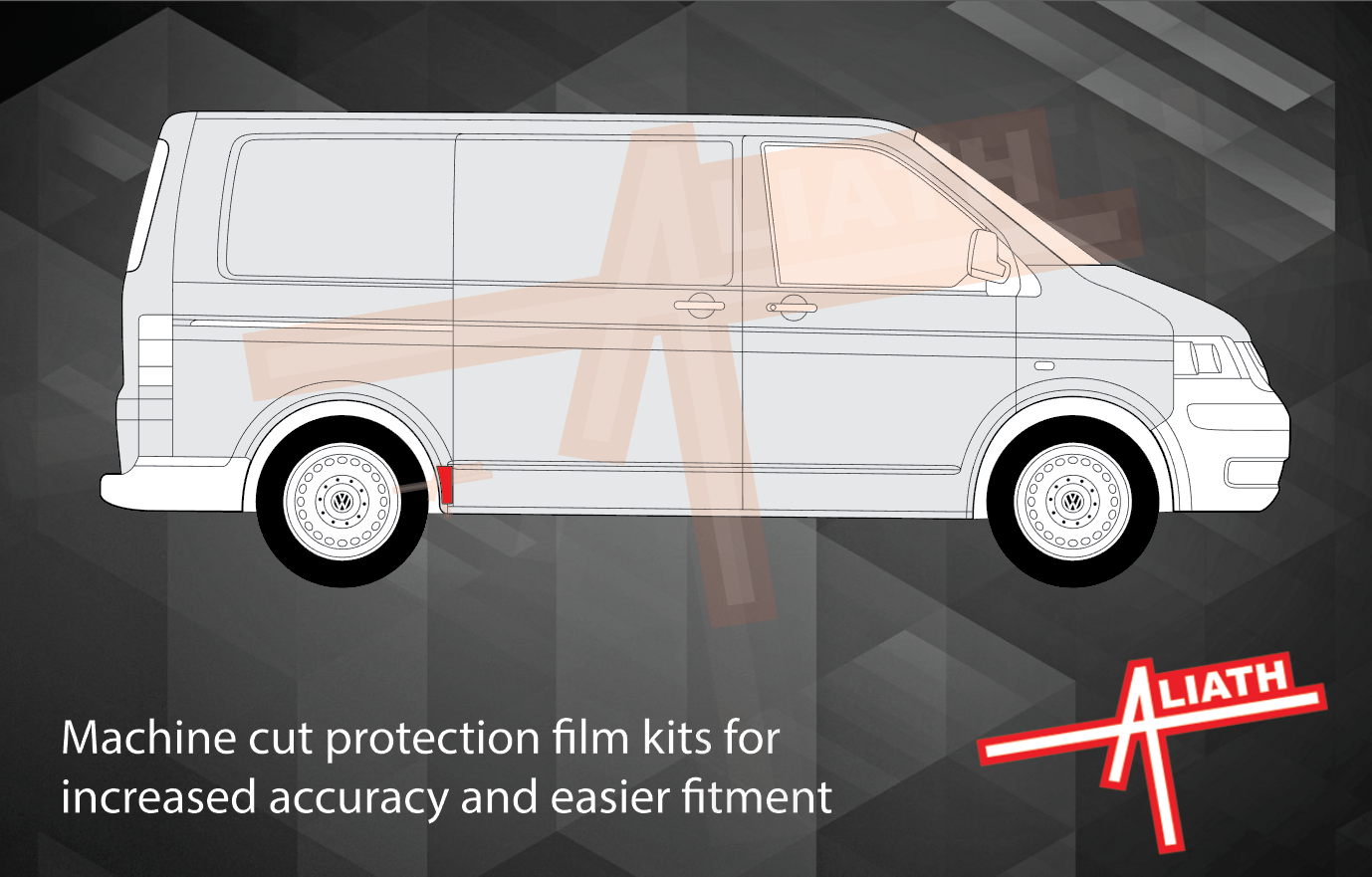 Fits Volkswagen T5 Transporter CLEAR Rear Arch Stone Chip Guard ...