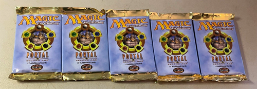 5 / Portal Second Age / Booster Packs / Factory Sealed / Mtg Magic The ...