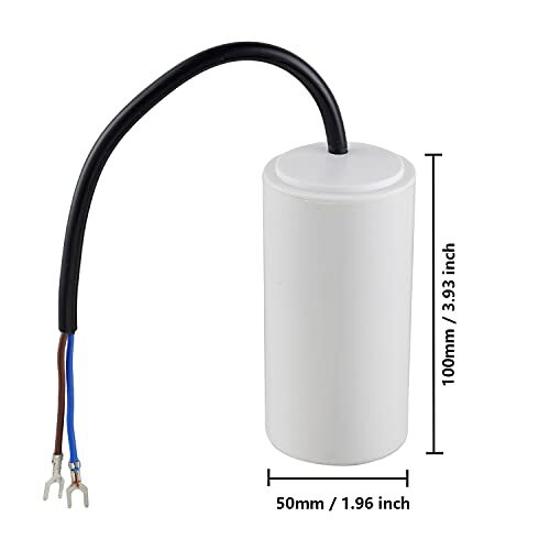 70 uF 450 V AC 70 MFD CBB60 Wire Lead Cylinder Motor Run SH Capacitor ...