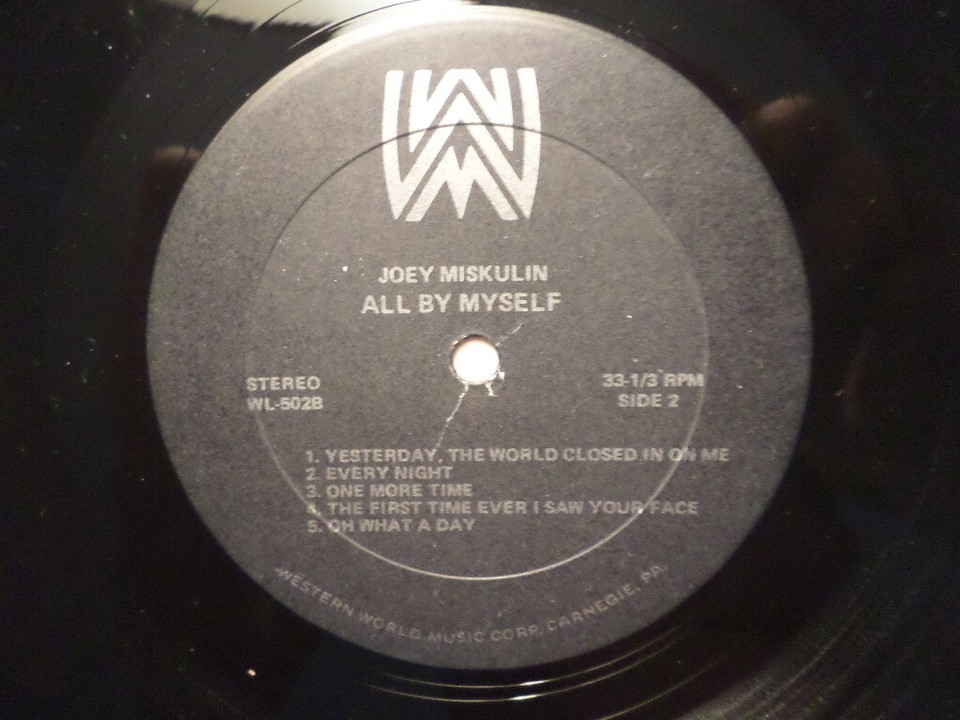 WESTERN WORLD LP RECORD/JOEY MISKULIN/ALL BY MYSELF/NR MINT POLKA | eBay