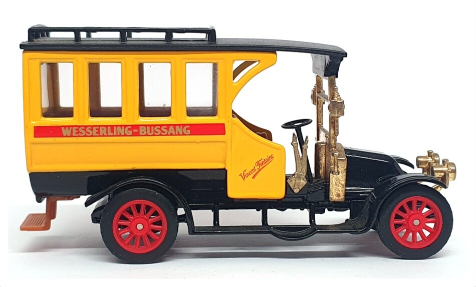 Matchbox Appx 11cm Long Diecast Y44 - 1910 Renault Bus - Black Yellow ...
