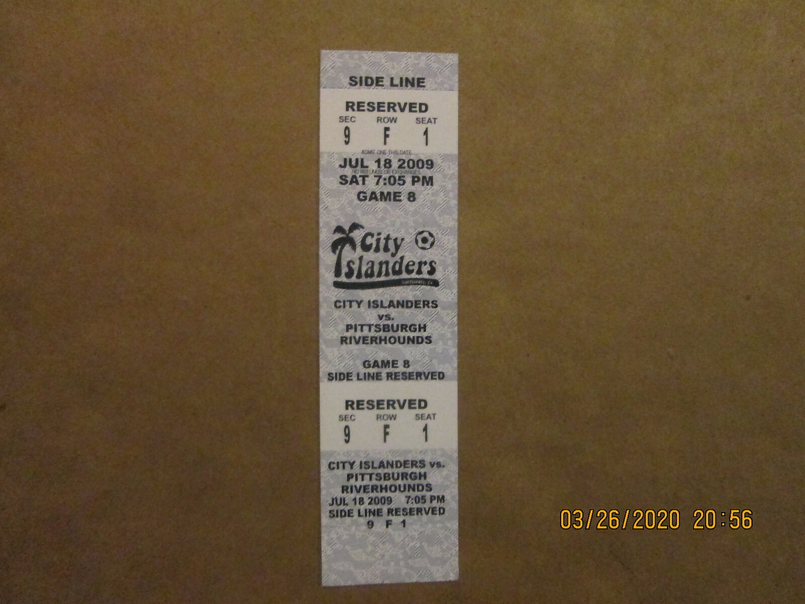 USL City Islanders vs.Pittsburgh Riverhounds Vintage 2009 Full Soccer ...