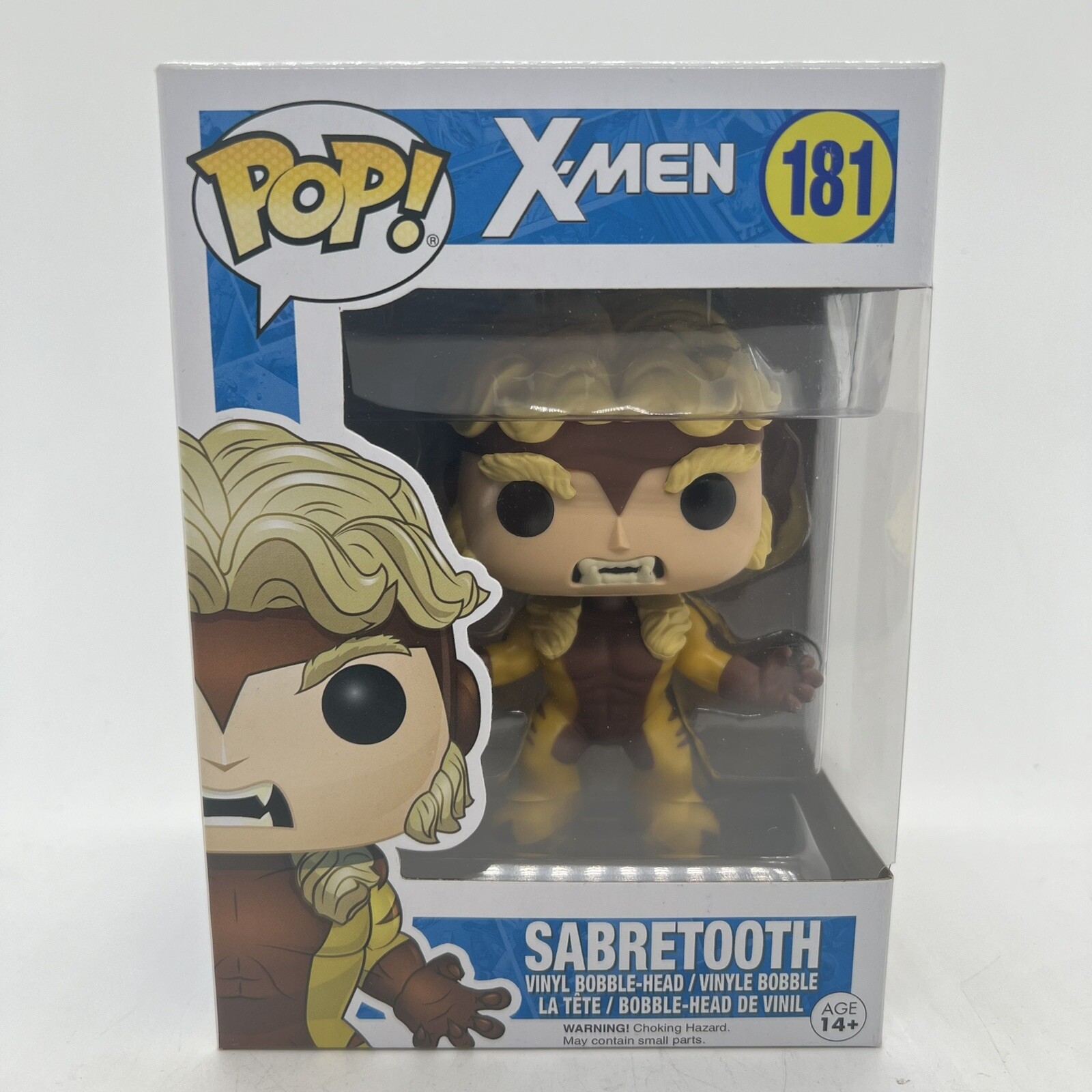 Funko Pop! Vinyl Figure: Marvel X-Men - Sabretooth #181 W/Protector ...