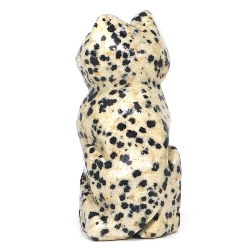 2" Stone Carving Cat Statue Natural Gems Crystal Reiki Healing Figurine ...