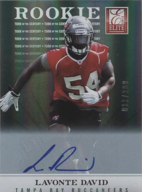 2012 Elite - Rookie Lavonte David #135 Turn of the Century Rookie ...