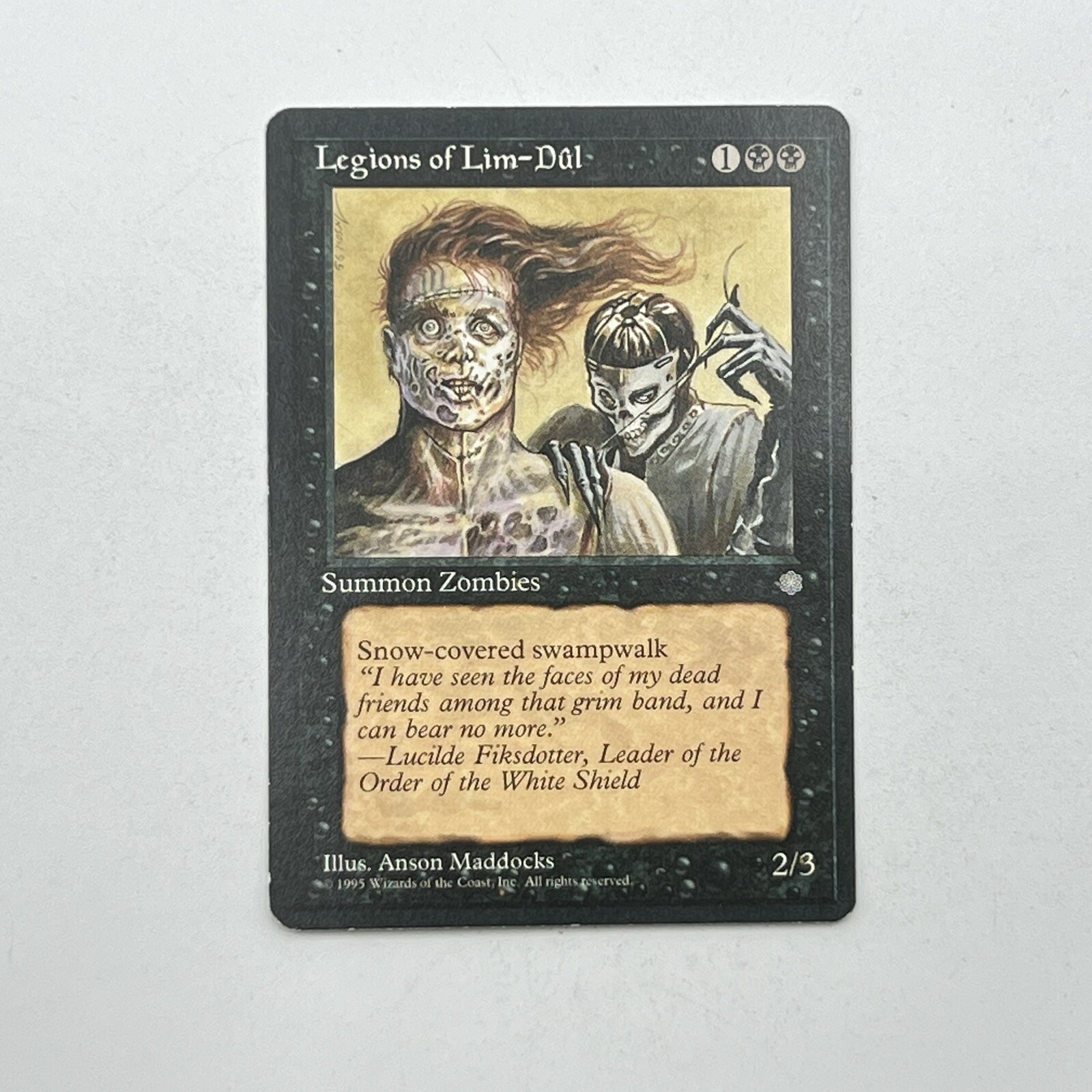 Magic The Gathering MTG Legions Of Lim-Dûl - Ice Age - EX Authentic ...