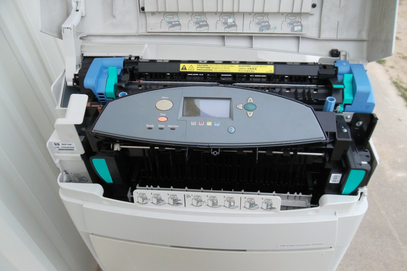 HP 5550 Color LaserJet Printer Workgroup LCD LAN 27ppm USB EIO 5550n ...