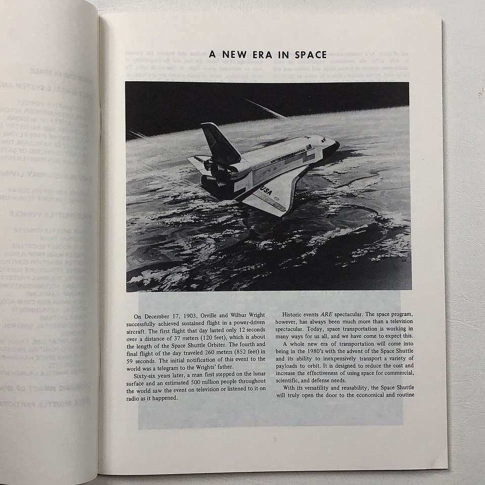 Space Shuttle NASA 1975 Booklet Program Book Johnson Space Center ...