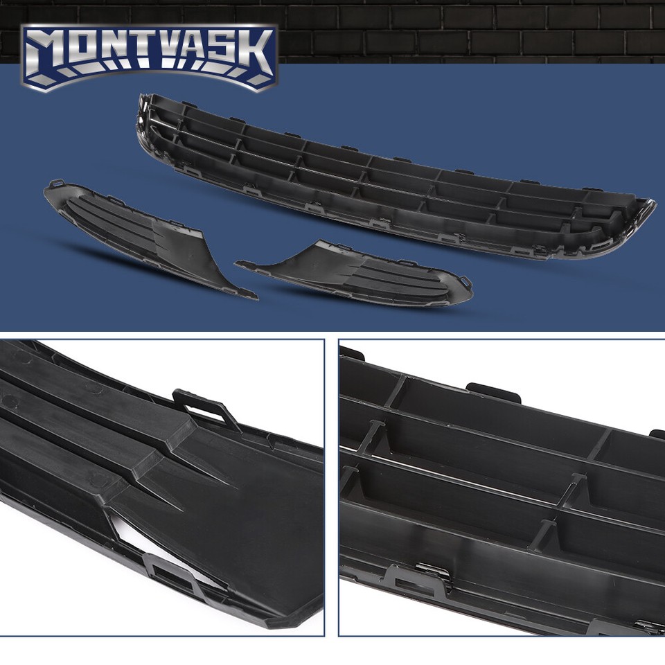 Fit For 2010-2014 VW Volkswagen Jetta Front Bumper Lower Grille+Fog ...