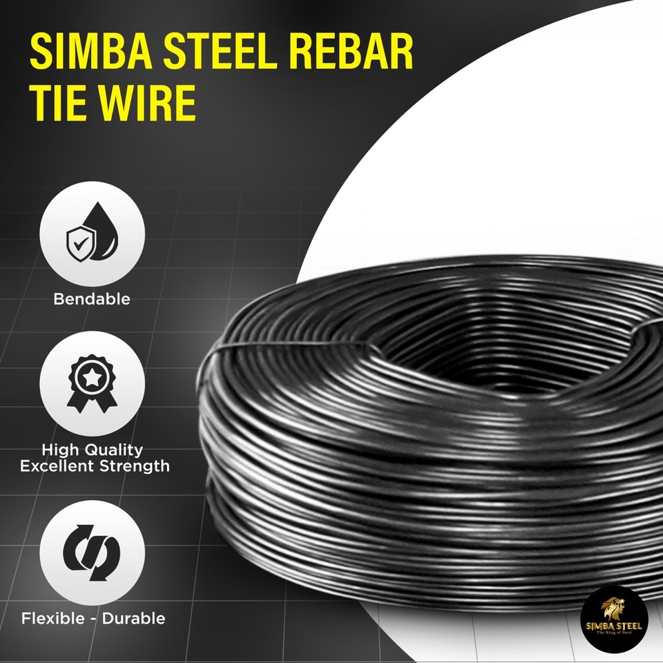 Lot of 3 x 3.5 lb Black Annealed Rebar Tie Wire 16 Gauge, (990ft) SIMBA ...