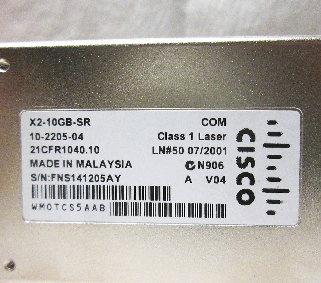 [ Lot of 2 ] Genuine Cisco X2-10GB-SR Transceiver Module 10-2205-04 | eBay