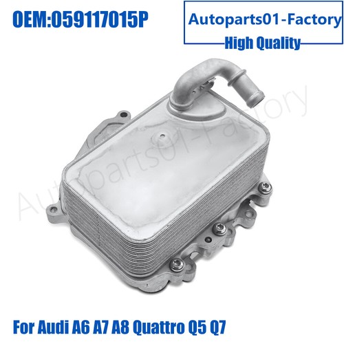 059117015P Engine Oil Cooler for Audi A6 Quattro Q5 Q7 Volkswagen ...