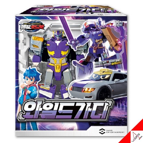 METAL CARDBOT WILD GUARDY Transformer Robot Sports Car Action Figure ...