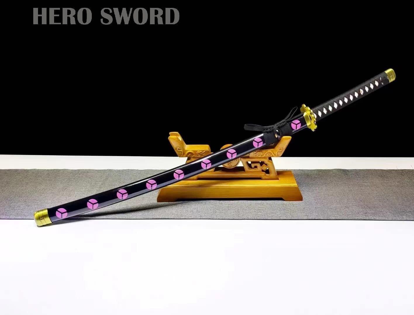 Handmade Roronoa Zoro Shusui Katana Sharp 095 Carbon Steel Samurai ...