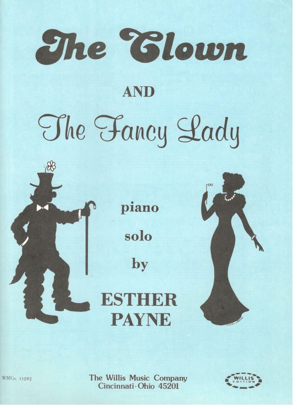 THE CLOWN AND THE FANCY LADY PIANO SOLO BY ESTHER PAYNE SHEET MUSIC ...
