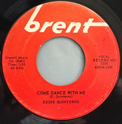 HEAR IT 50's Rocker 45 rpm record Eddie Quinteros "Come Dance with Me ...