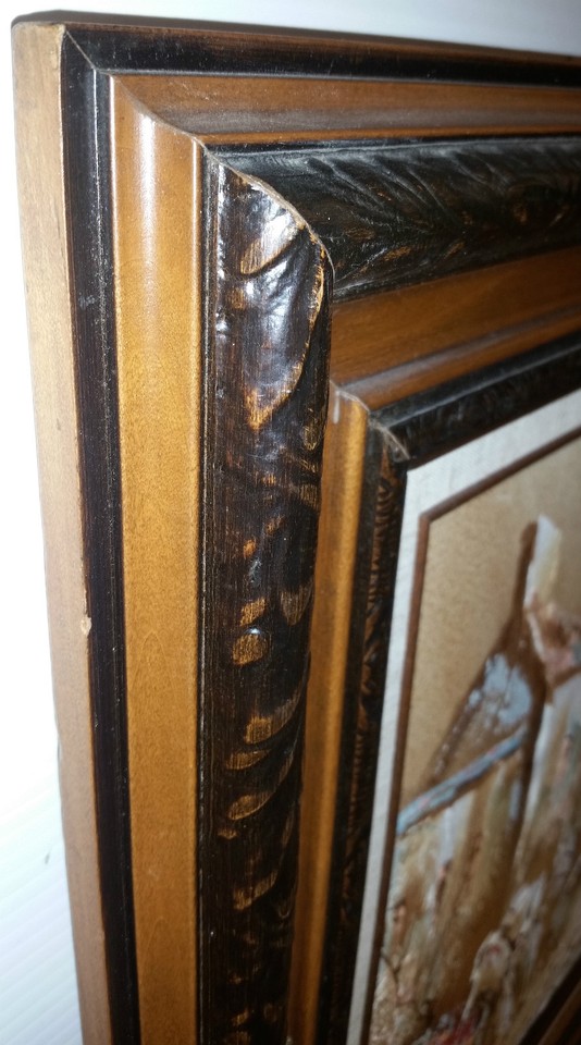 Boris Chezar (1913-2008) Original Oil/Sand Painting (SIGNED) 27"x 24 ...