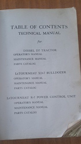 Caterpillar TM5-3092 War Dept Technical Manual, Maintenance, And Parts ...