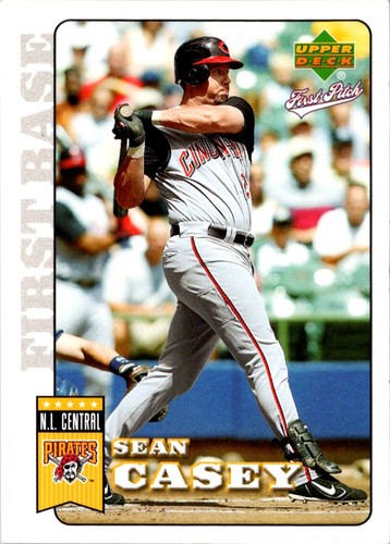 2006 Upper Deck First Pitch #50 Sean Casey Pittsburgh Pirates MLB ...