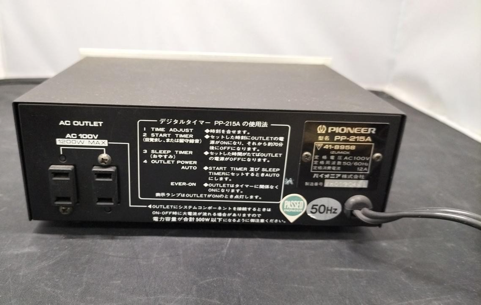 Pioneer PP-215A Vintage Flip Clock Audio Timer Silver Face Made in ...