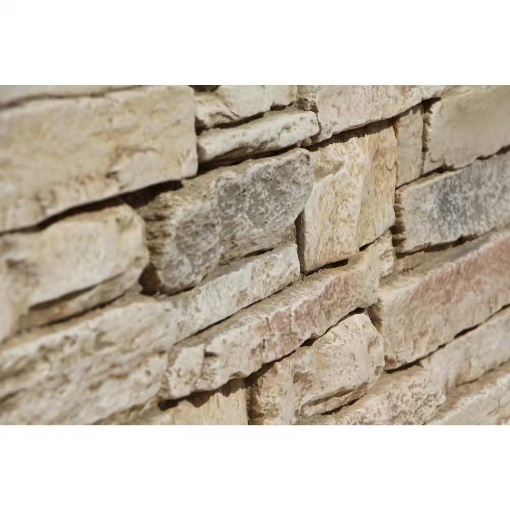 Ledge Stone 48 In. X 24.25 In. Polyurethane Interlocking Siding Panel ...