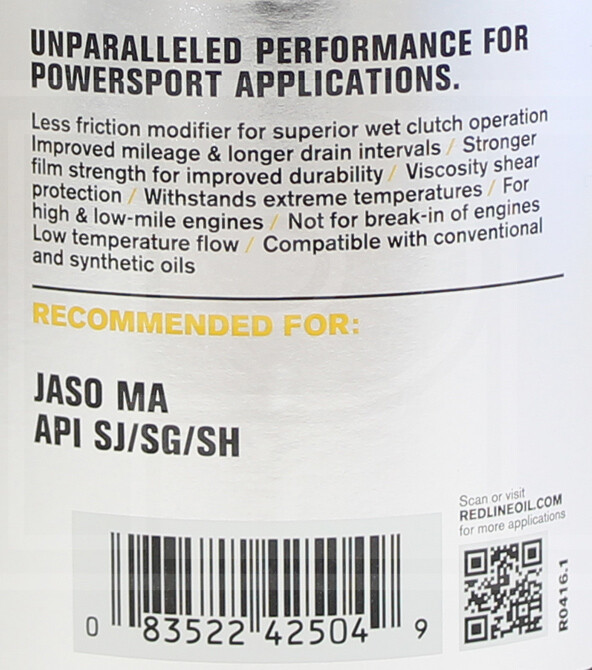 Red Line 20w 50 Motorcycle Oil