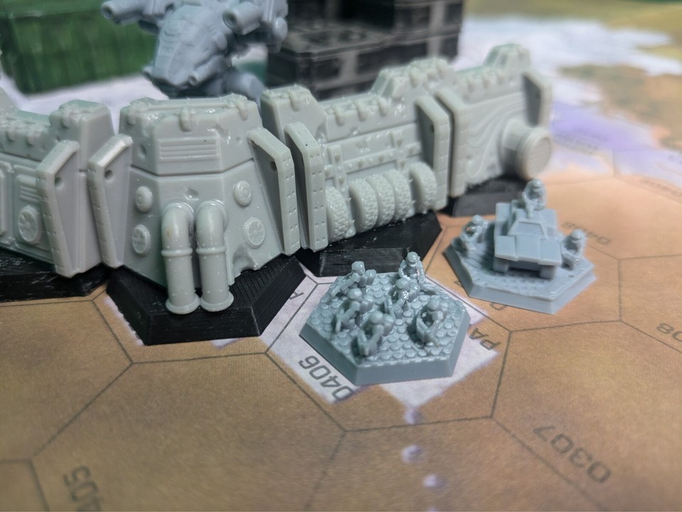Defensive Walls, 6mm/8mm compatible Battletech | eBay