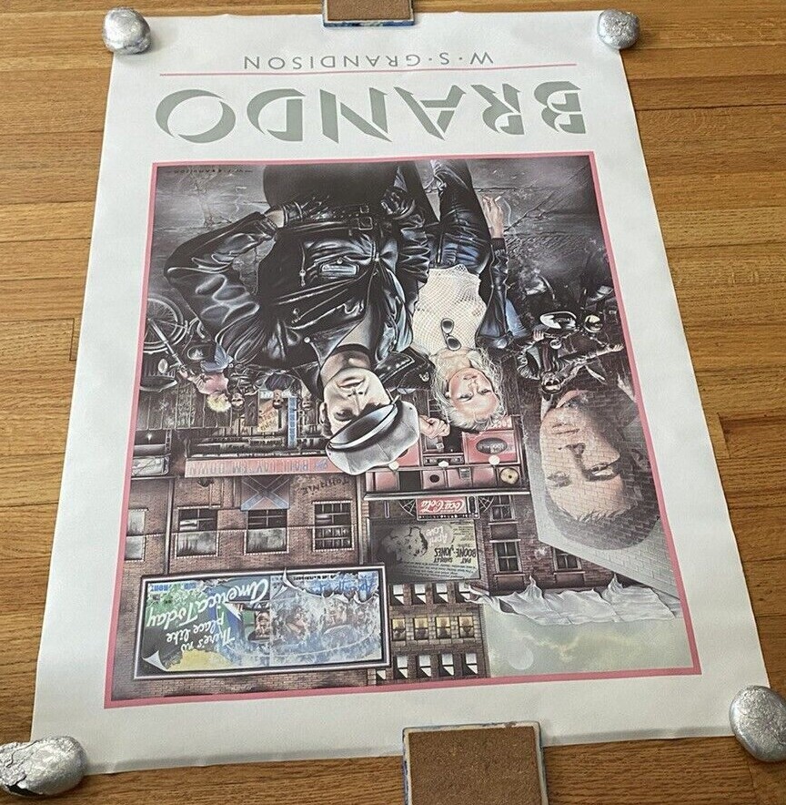 Vintage 1984 W.S. Grandison Brando Collage Poster 23.5" X 35" | eBay