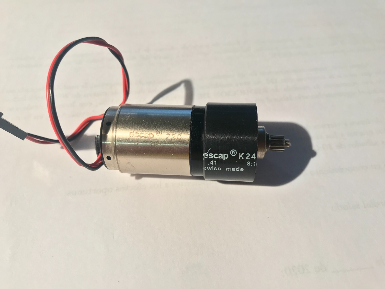 Escap/Portescap 22C 11 205 92 DC 36 Volt Motor w/ Gearhead | eBay