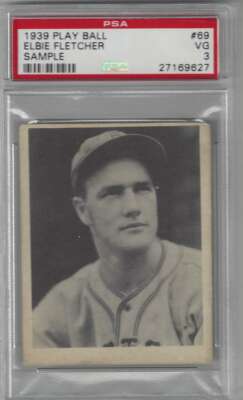 1939 Play Ball #69 Elbie Fletcher Sample PSA 3 Rookie Card | eBay