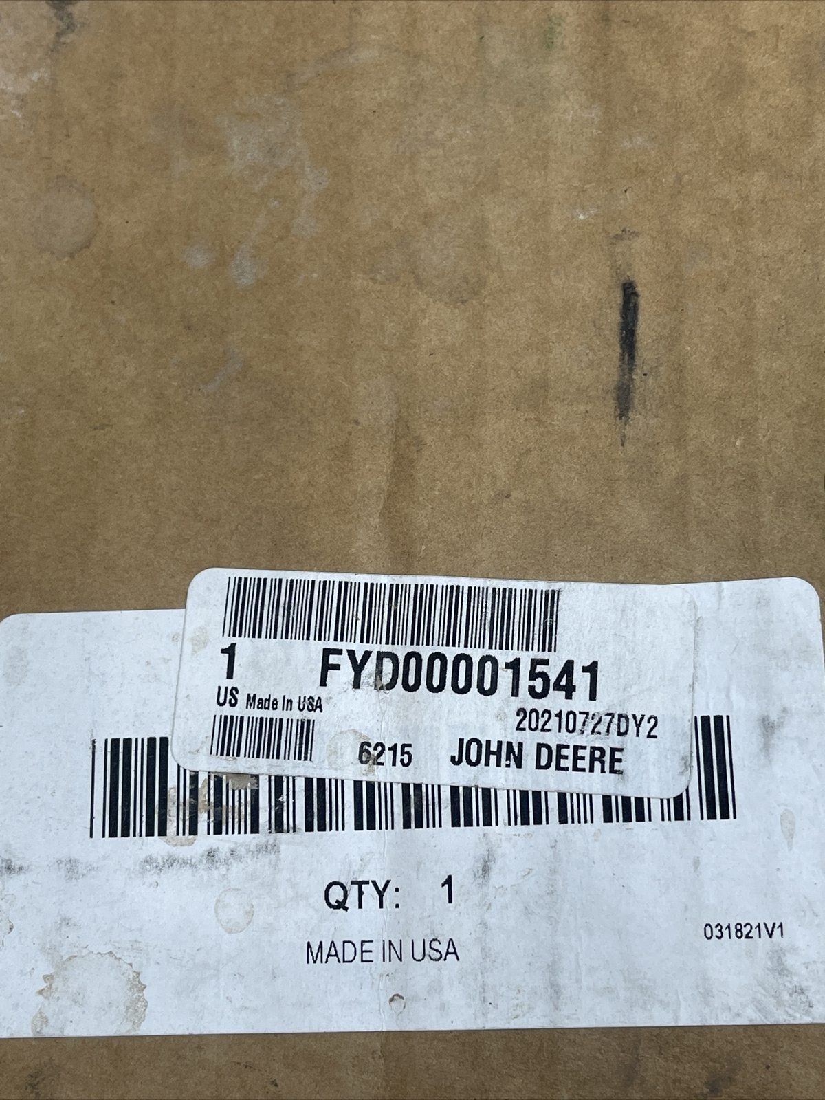 John Deere Air Filter FYD00001541 BRAND NEW OEM ORIGINAL | eBay