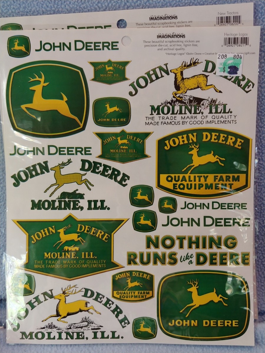 John Deere Scrapbooking Stickers How Is Made Jhon Deere #stickershop