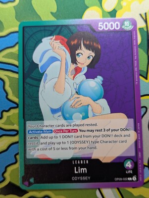 Lim OP09-022 (Leader) Emperors in the New World One Piece TCG Card | eBay