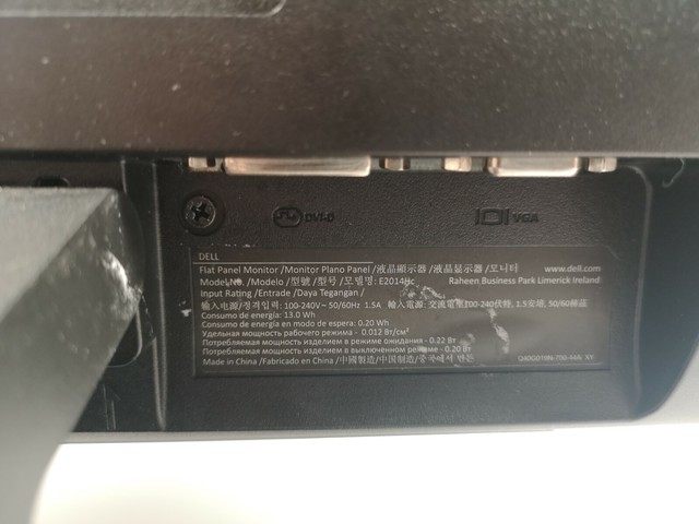 Dell E2014h 20" LED Backlit Monitor 1600x900 VGA DVI E2014hc Ship No ...