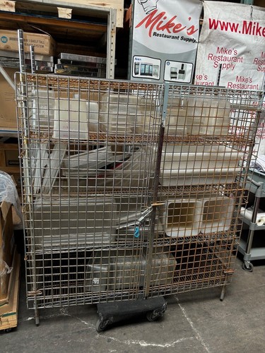 24x60 Locking Dry Storage Liquor Cage Heavy Duty NSF Shelving Metro ...