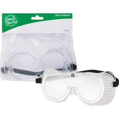 CC101109 Smart Savers Clear Frame Safety Goggles with Anti-Fog Clear ...