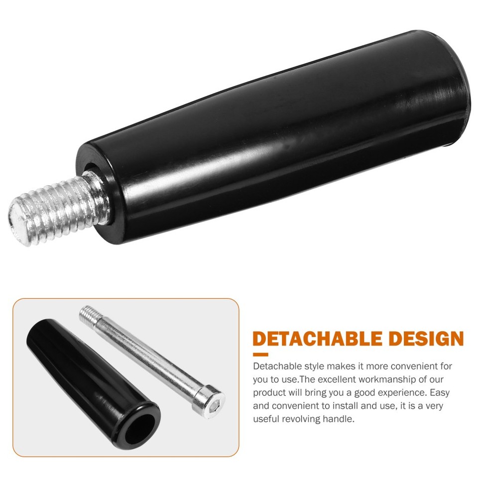 2 Pieces Revolving Handle Machine Tool Handles Crank Thread Through ...