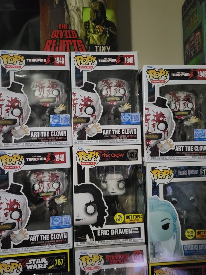 Funko Pop! Terrifier 3 Art the Clown Bloody #1948 - EE Exclusive ...