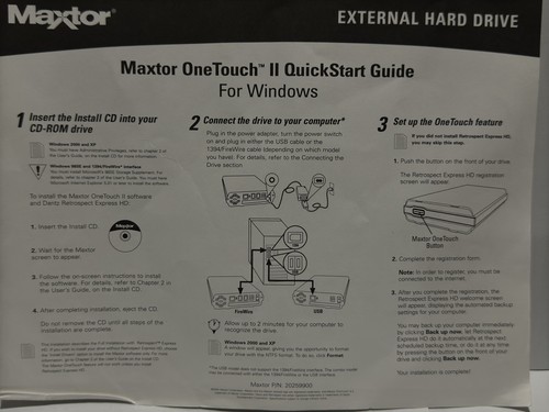 Maxtor One Touch II 200GB External Hard Drive | eBay