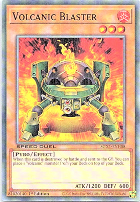 Volcanic Blaster SGX1-ENH08 Yu-Gi-Oh! Light Play 1st Edition | eBay