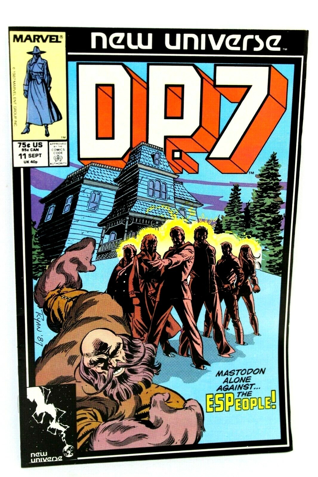 D.P. 7 #11 Mastodon Against ESPeople Paranormals 1987 Marvel Comics ...