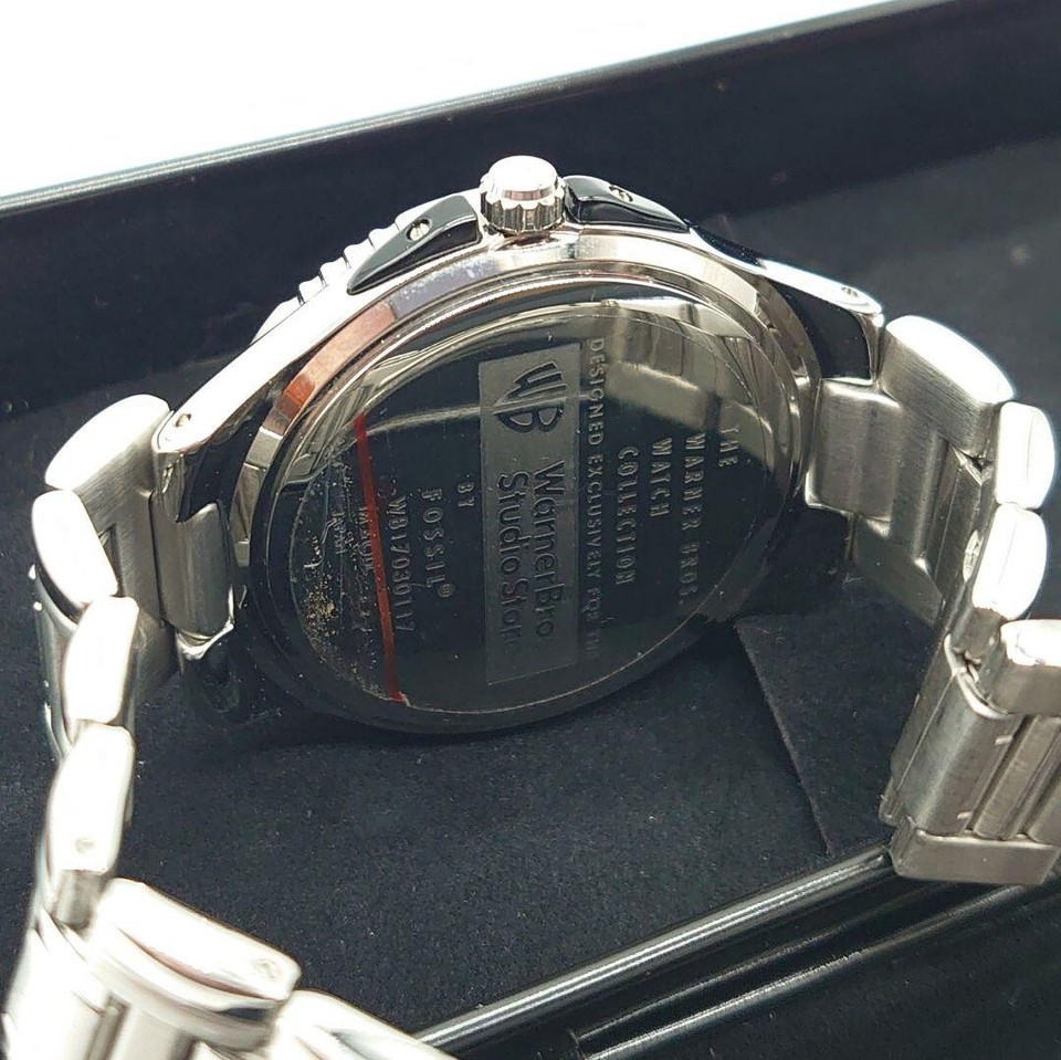 FOSSIL BATMAN SHADOW Analog Watch Warner Bros. studio star exclusive ...