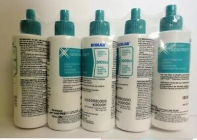 (5 Pack) Ecolab Isolyser Isosorb Liquid Treatment System 3000cc 3 oz ...