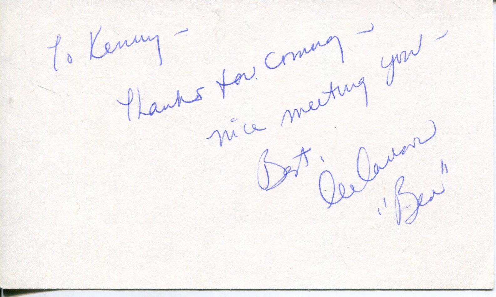 Lee Lawson Autograph Actress Soap Opera Guiding Light Maude & Kojak ...