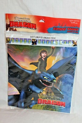 NEW HOW TO TRAIN YOUR DRAGON BANNER 8.42 FEET LONG PARTY SUPPLIES | eBay