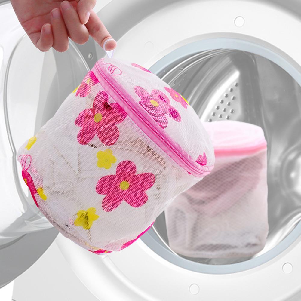 Zip Wash Laundry Bag Net Mesh Sock Bra Washing Machine Underwear Basket ...