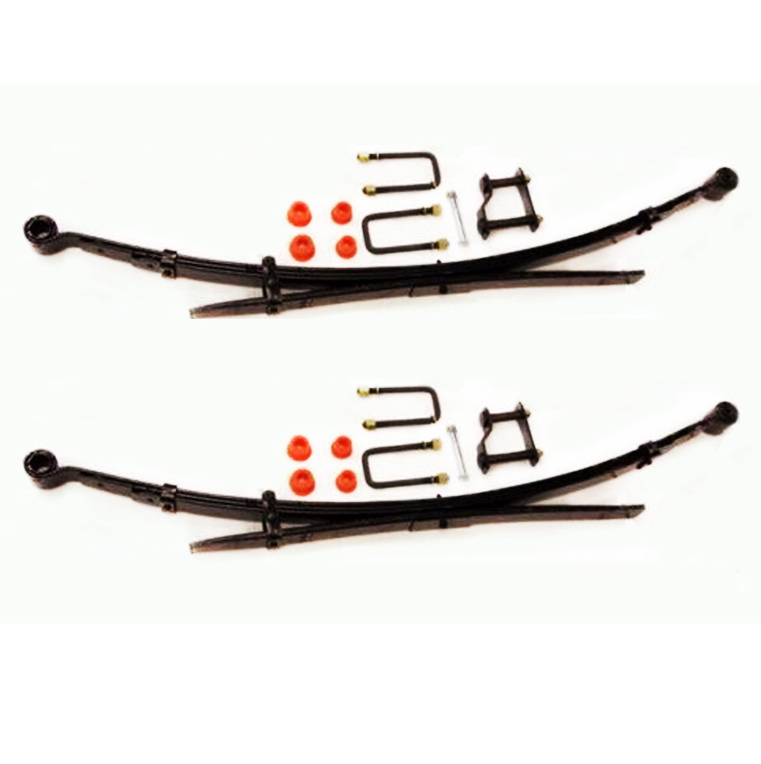 Fits Nissan Navara D22 2.5TD Pair Of Rear Leaf Springs + Fitting Kits 2 ...