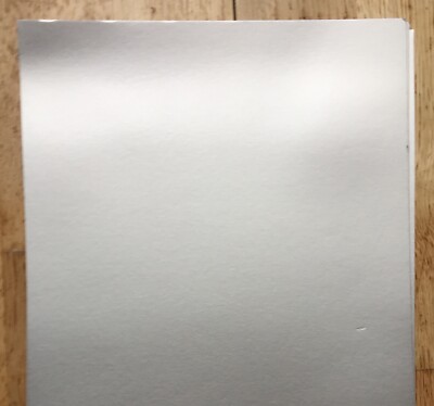 50 Double Sided Platinum/ Silver Pearlescent Shimmer Paper A4 120gsm ...